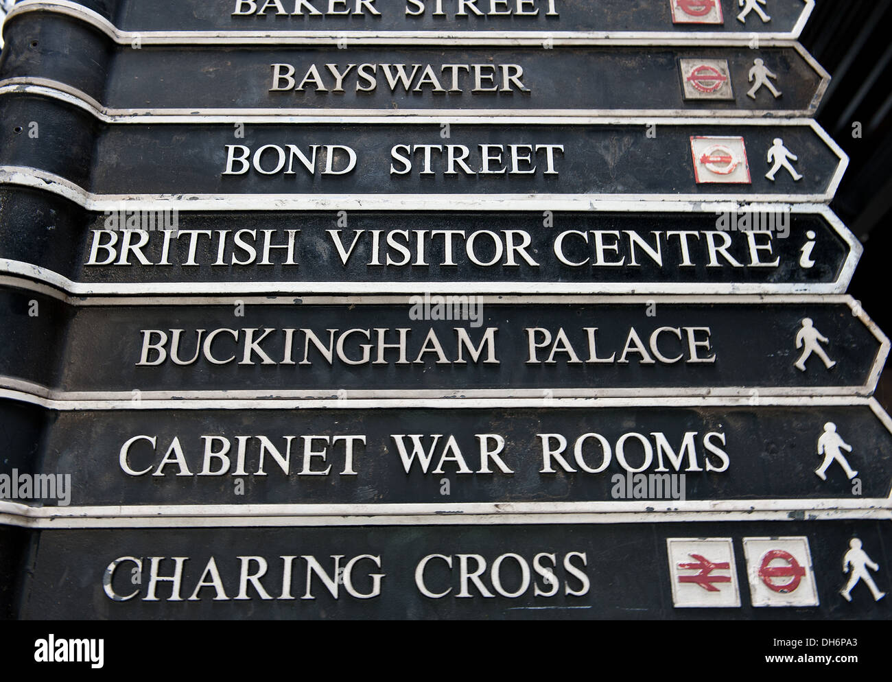 A selection of the finger street signs pictured here during the auction ...