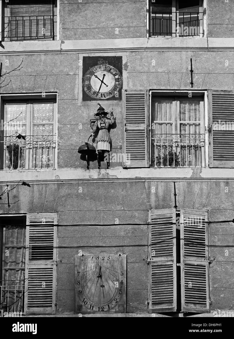 Shuttered windows shutters Black and White Stock Photos & Images - Alamy