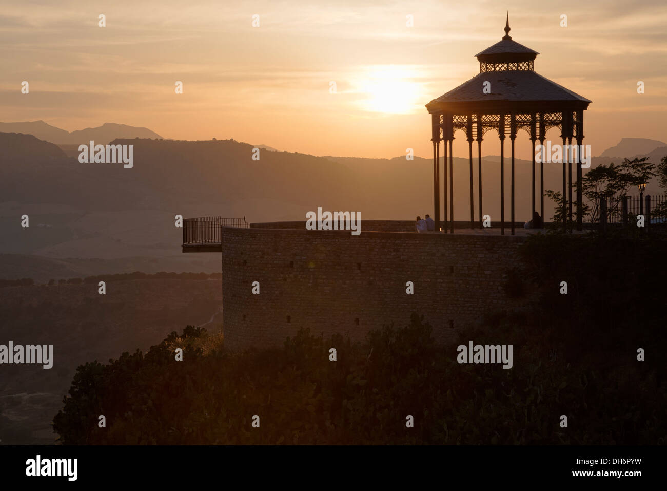 Ronda viewpoint sunset spain hi-res stock photography and images - Alamy
