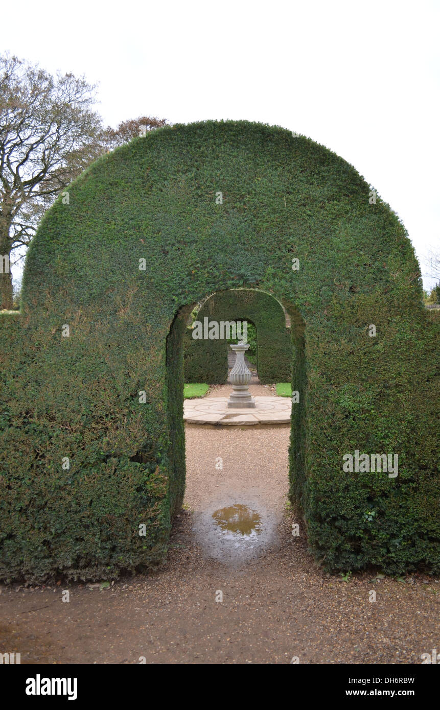 Arched garden hedge Stock Photo - Alamy