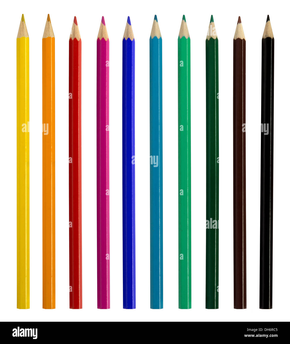 Red blue colored pencils hi-res stock photography and images - Alamy