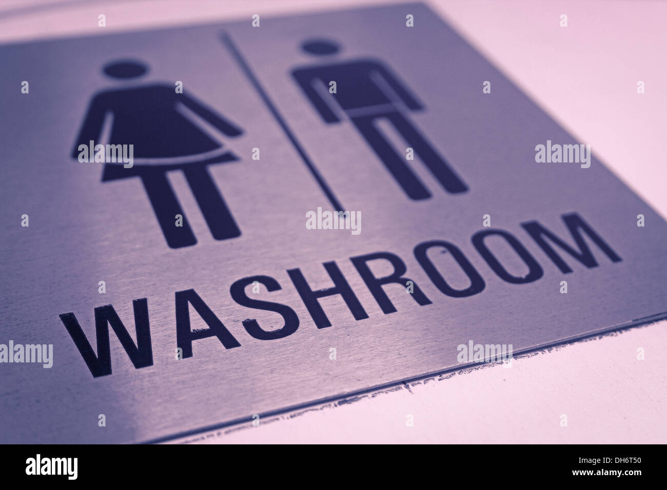 Public bathroom sign Stock Photo - Alamy