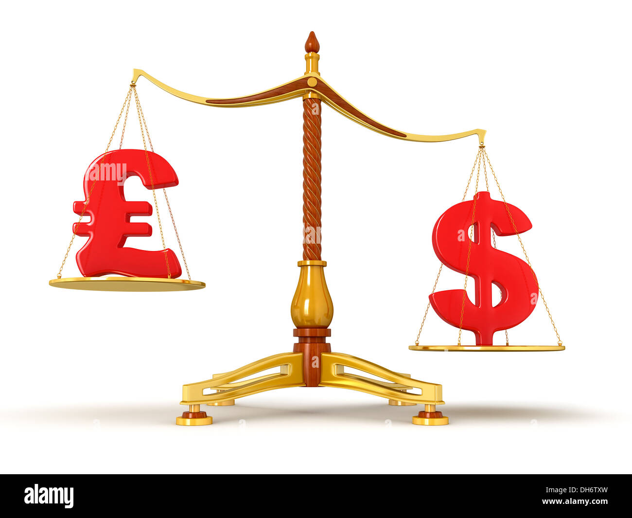 Justice Balance with Currency (clipping path included Stock Photo - Alamy