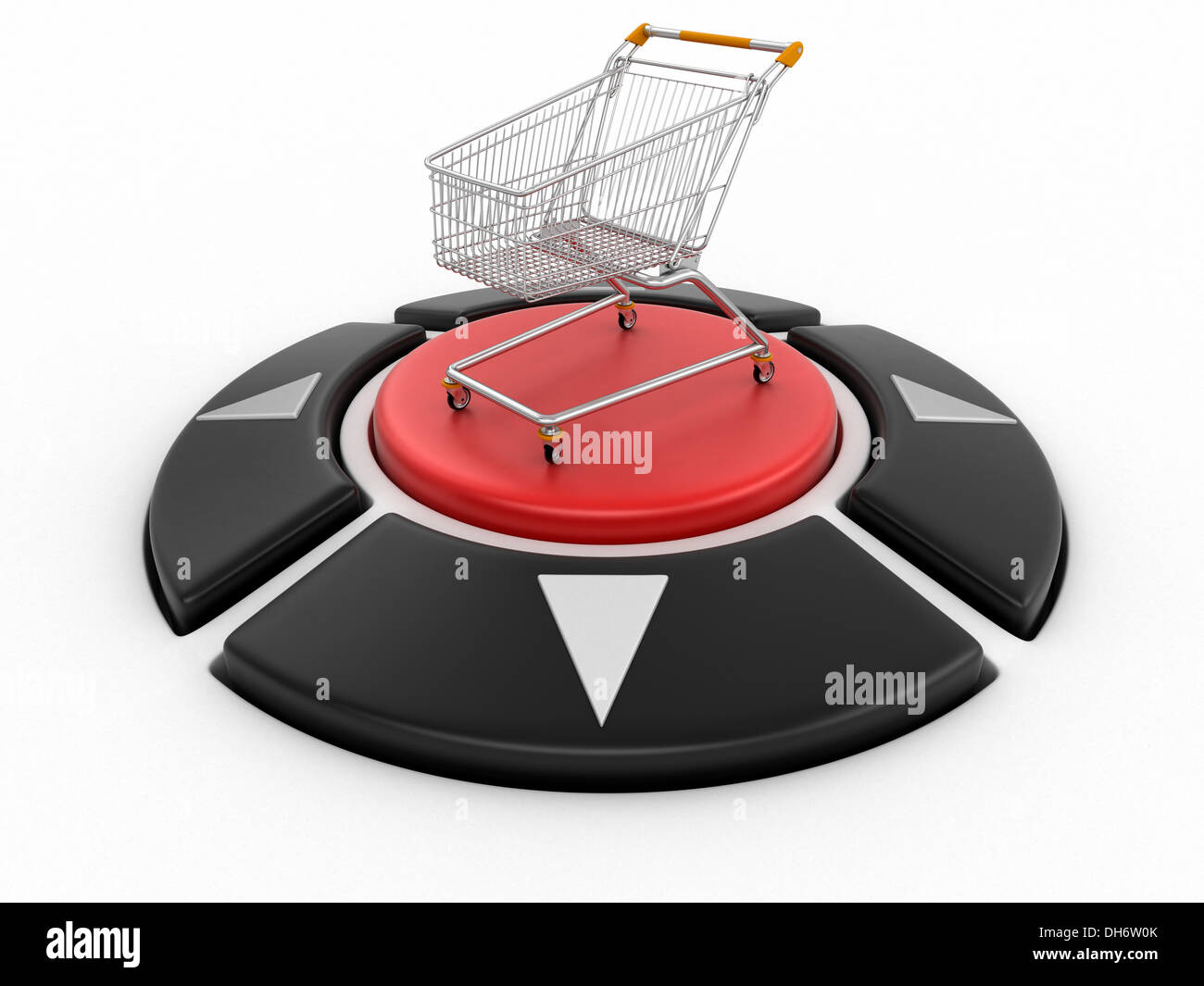 Button and Cart Stock Photo - Alamy