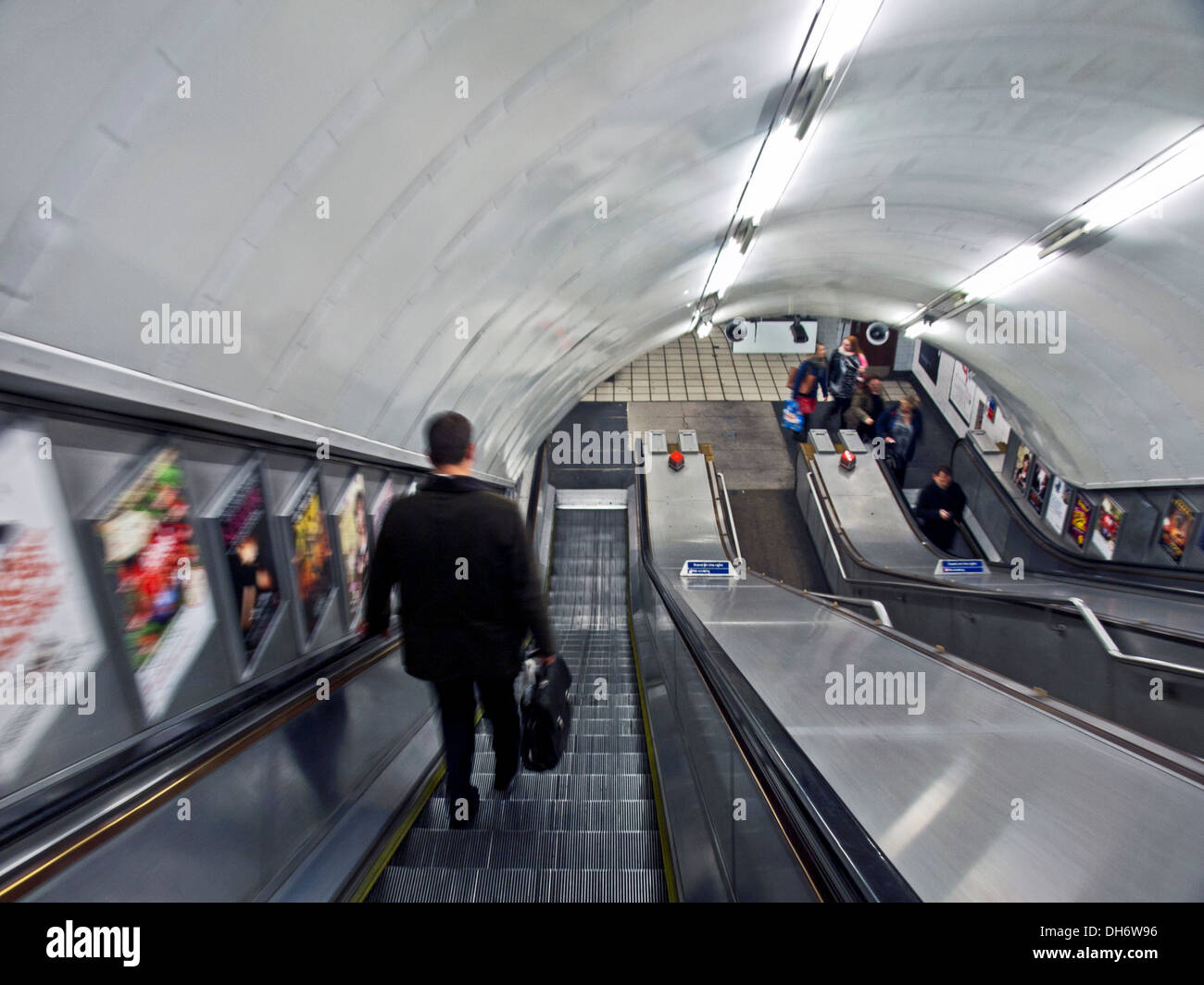 Escalators at Marylebone Underground Station, London, England, United ...