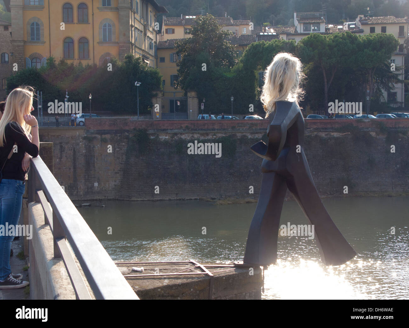 Arno florence statue hi-res stock photography and images - Alamy