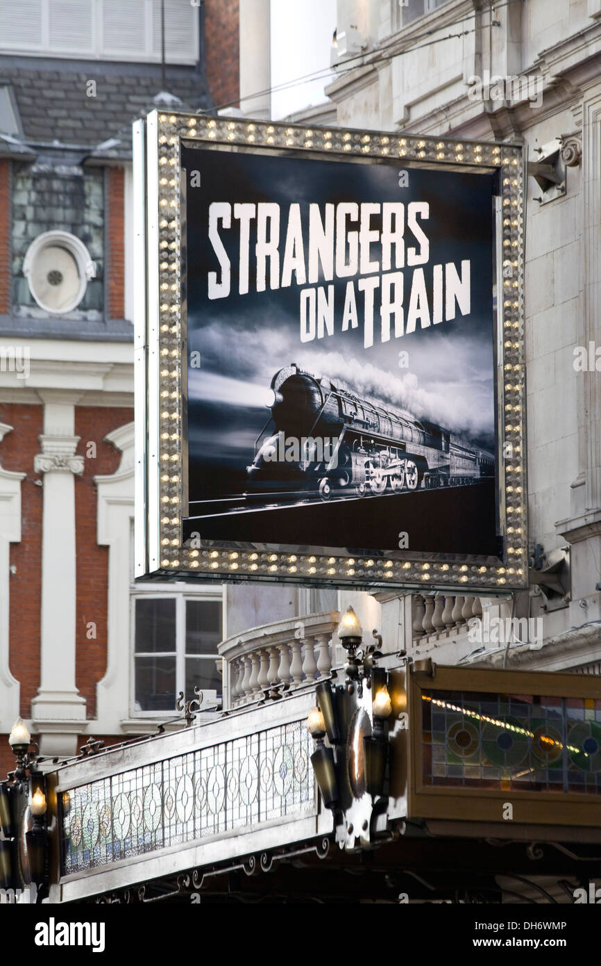Strangers on a train Billboard in London England Stock Photo - Alamy