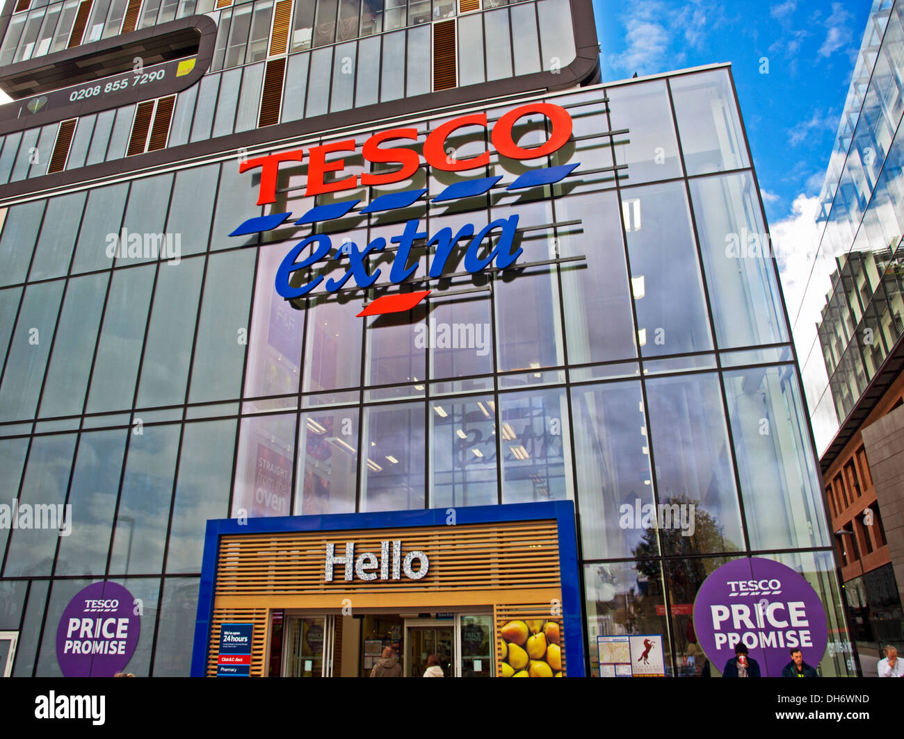 Tesco Extra Store Woolwich London England United Kingdom Stock tesco-extra-store-woolwich-london-england-united-kingdom-stock