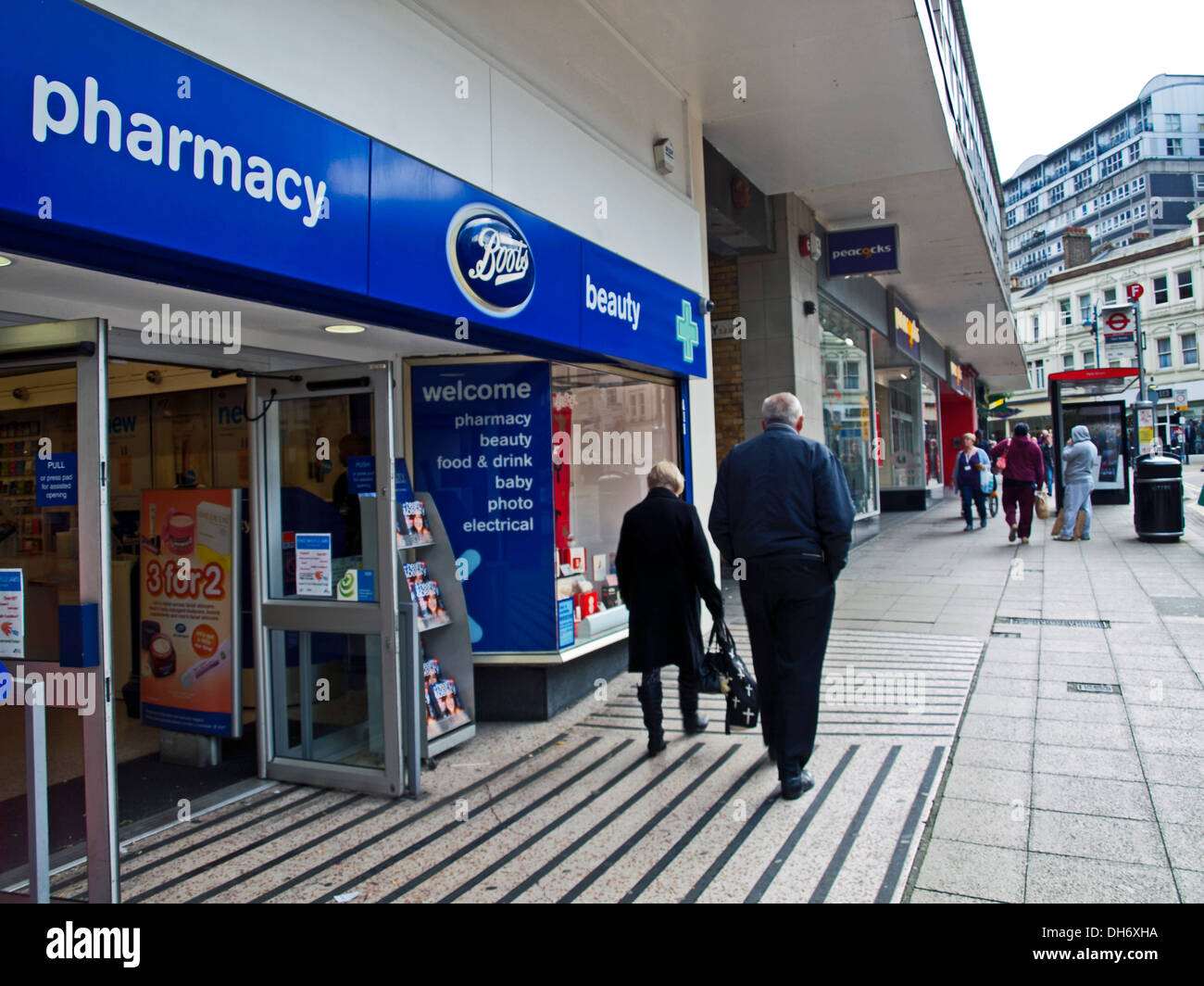 Boots, Woolwich Town Centre, London, England, United Kingdom Stock ...