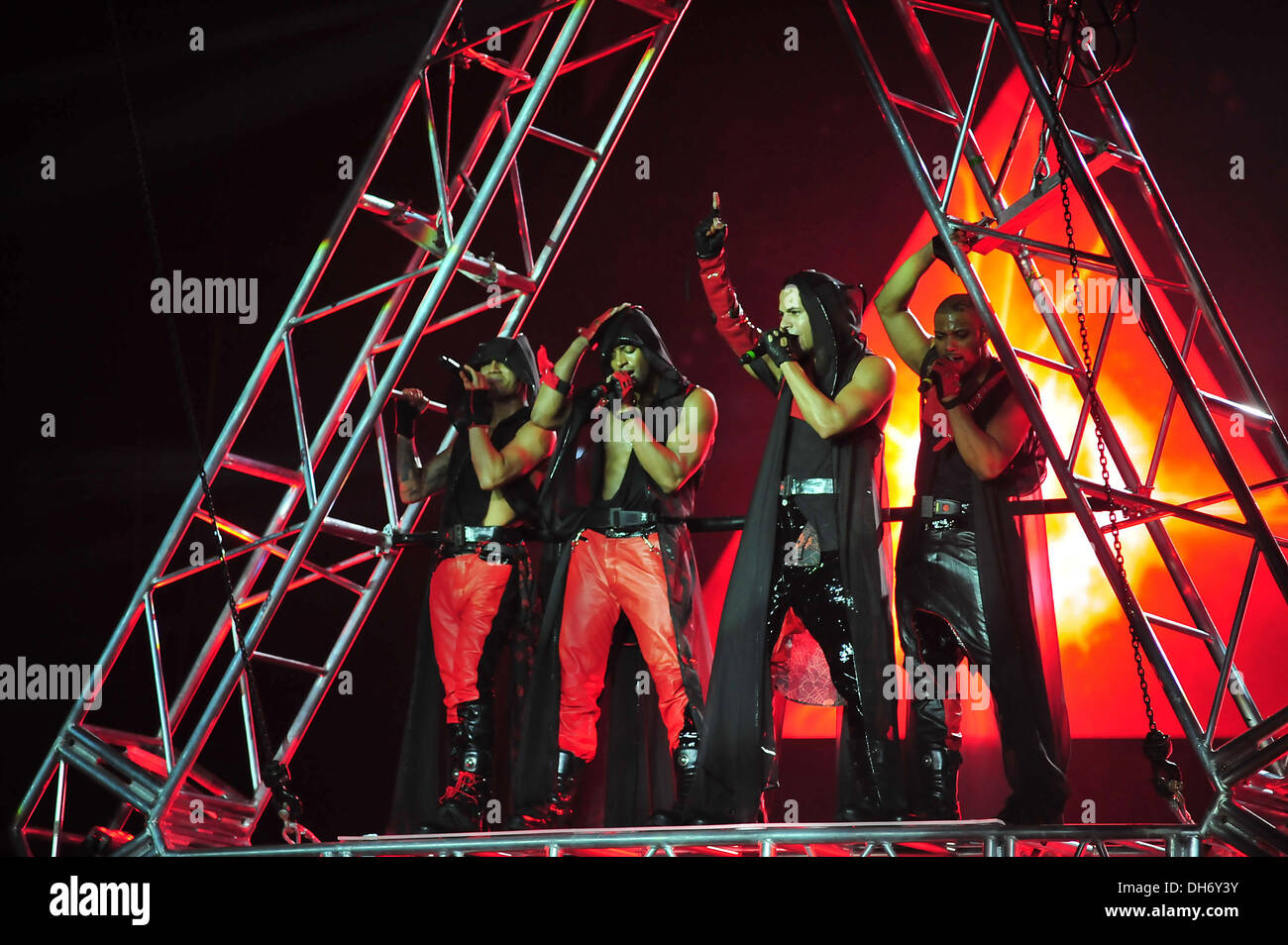 JLS perform on the opening night of their 4th Dimension tour at the ...