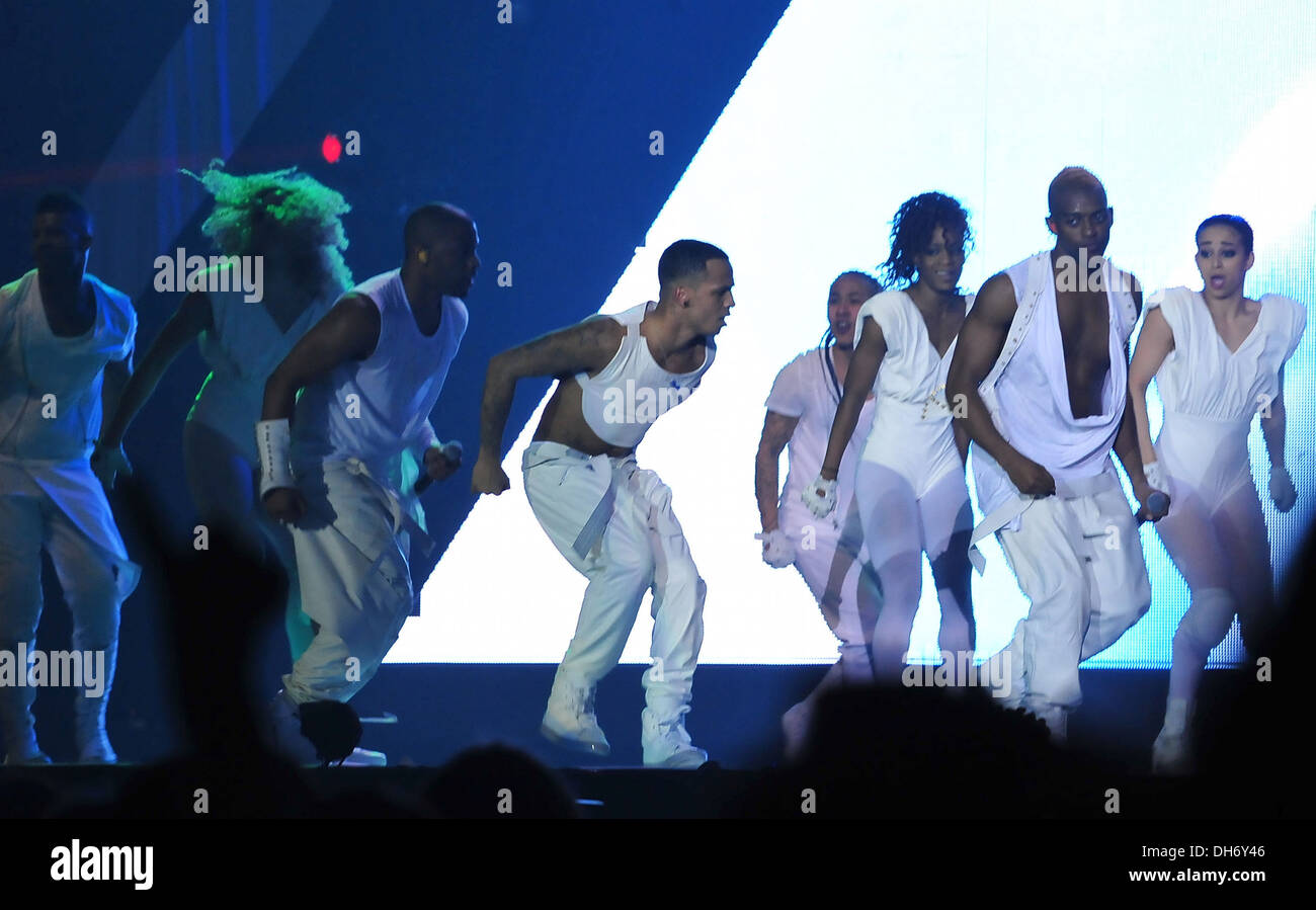 JLS perform on the opening night of their 4th Dimension tour at the ...