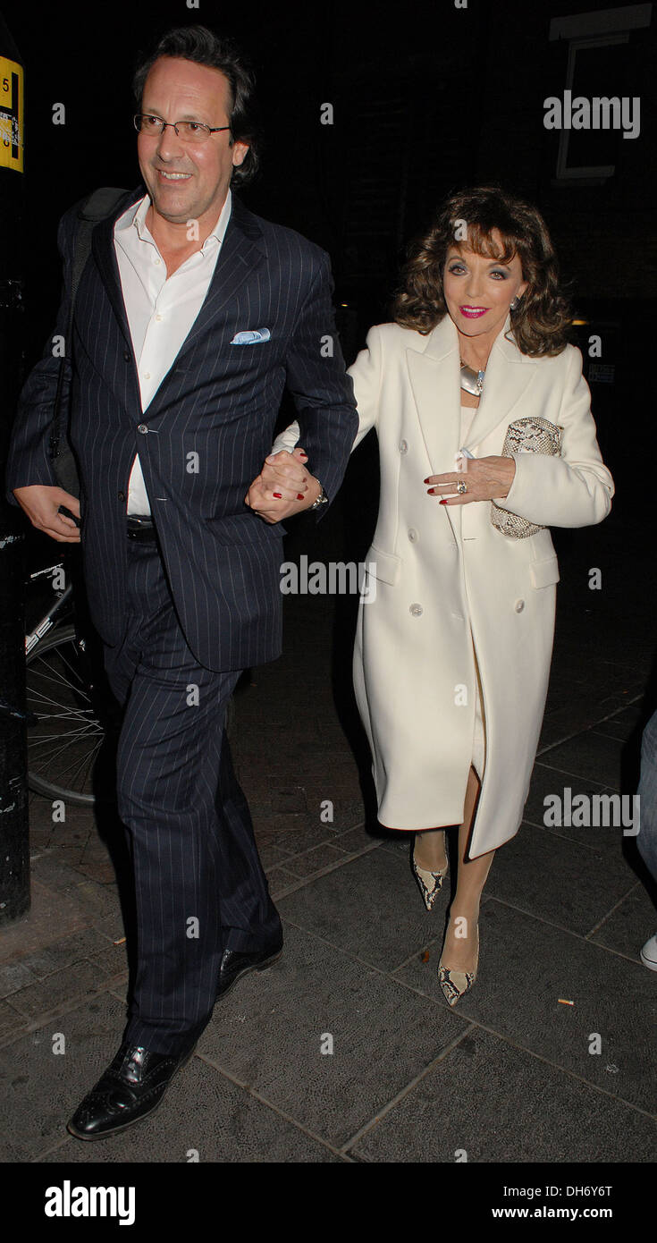 Joan Collins and Percy Gibson after her show, 'One Night With Joan' at ...