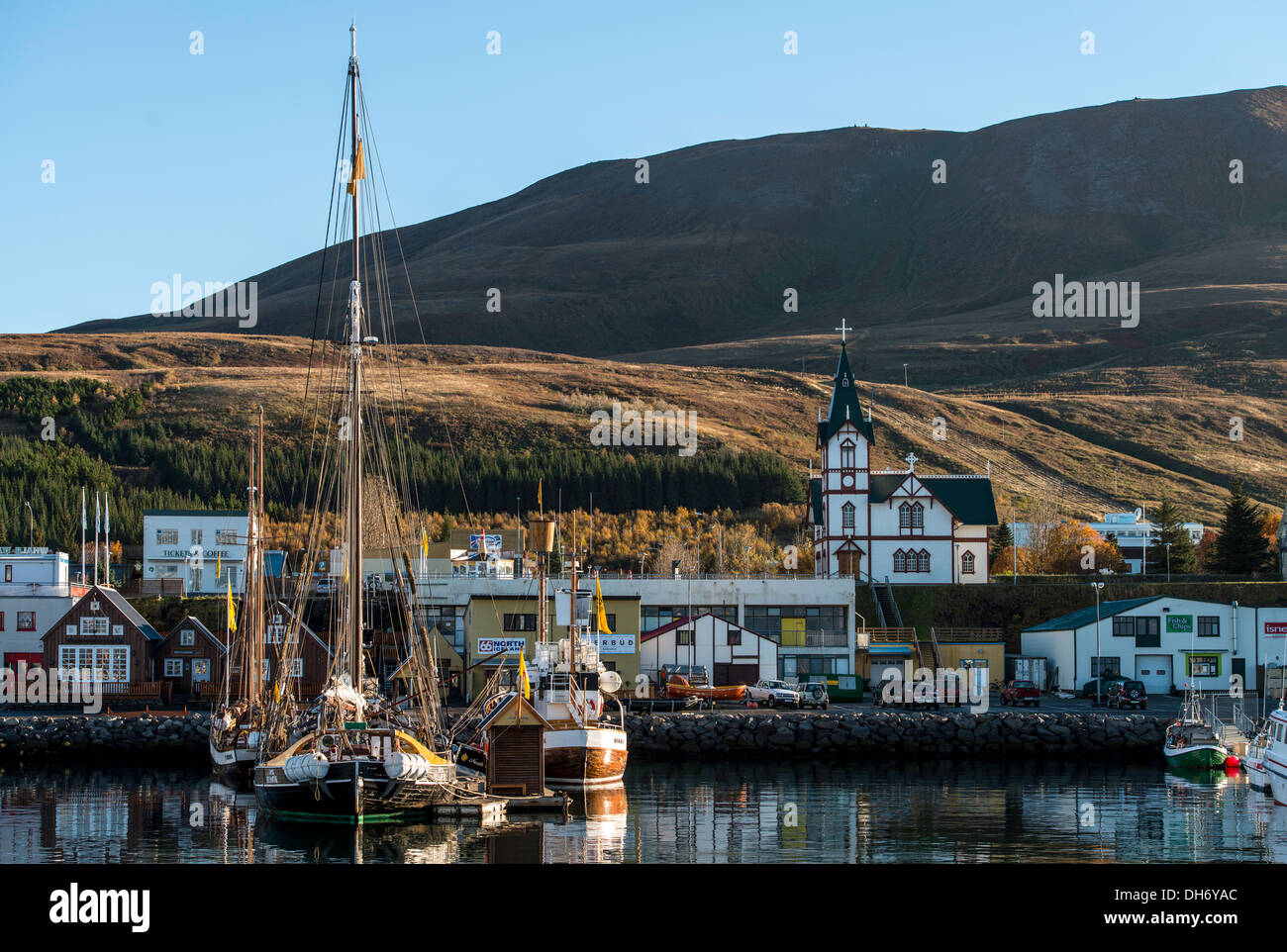 Husavik port harbour north hi-res stock photography and images - Alamy
