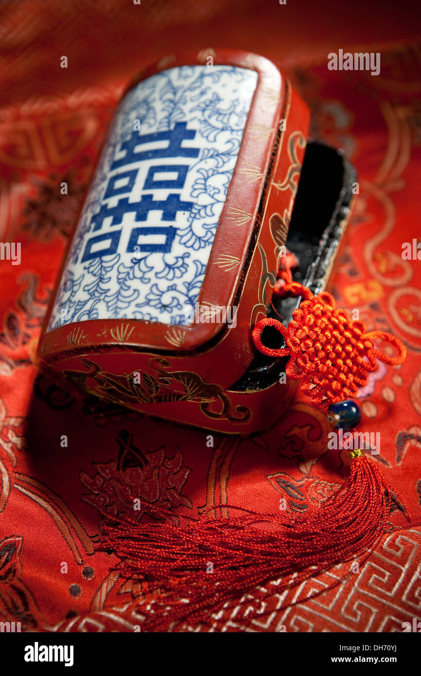 Mascot of Chinese traditional wedding, Chinese traditional makeup case ...