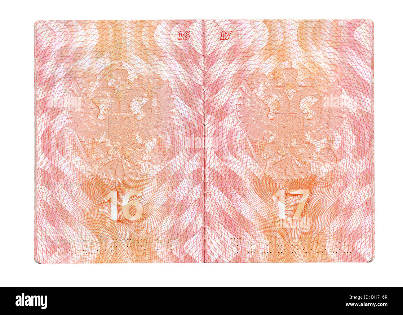 Russian passport pages visa hi-res stock photography and images - Alamy