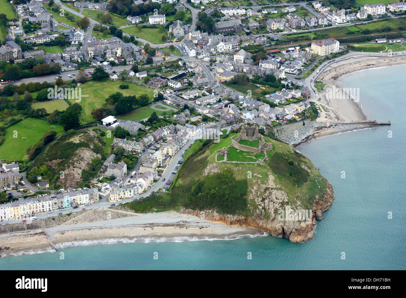 Aerial View of Criccieth Castle Stock Photo - Alamy