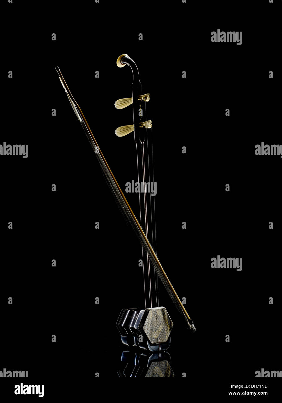 Chinese musical instrument, Erhu Stock Photo - Alamy