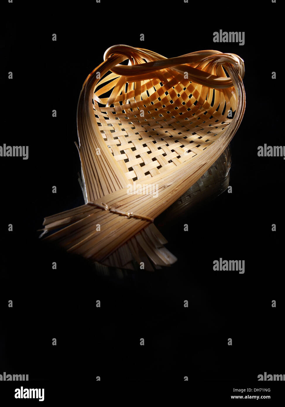 Old woven bamboo container hi-res stock photography and images - Alamy