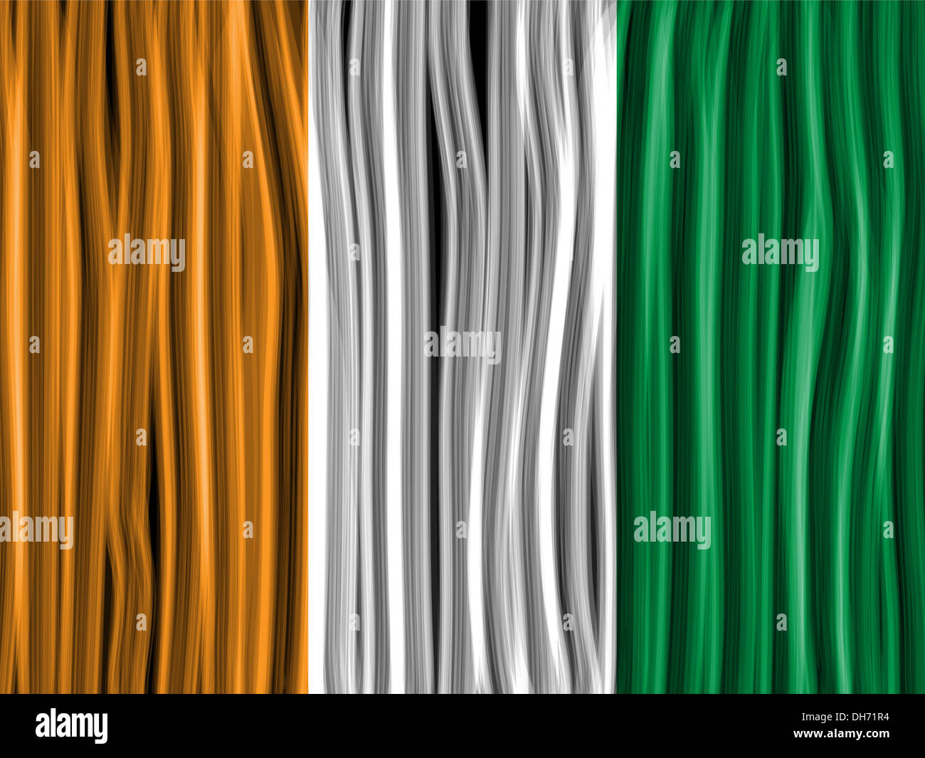 Vector - Ireland Flag Wave Fabric Texture Background Stock Photo - Alamy