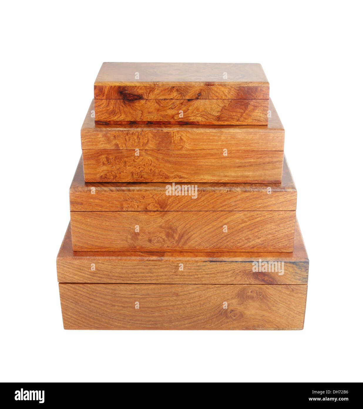 wooden box stack on white background (with clipping path Stock Photo ...