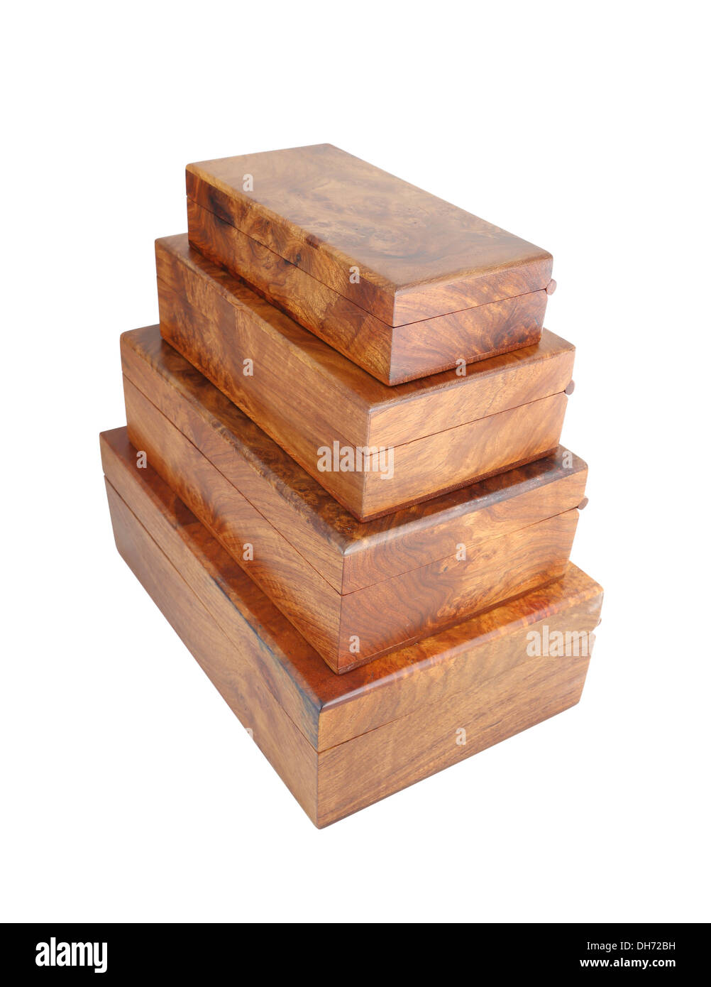 wooden box stack on white background (with clipping path Stock Photo ...