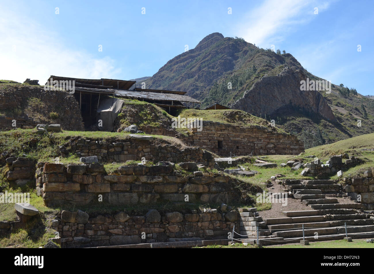 Chavin de Huantar temple complex, Ancash Province, Peru Stock Photo - Alamy