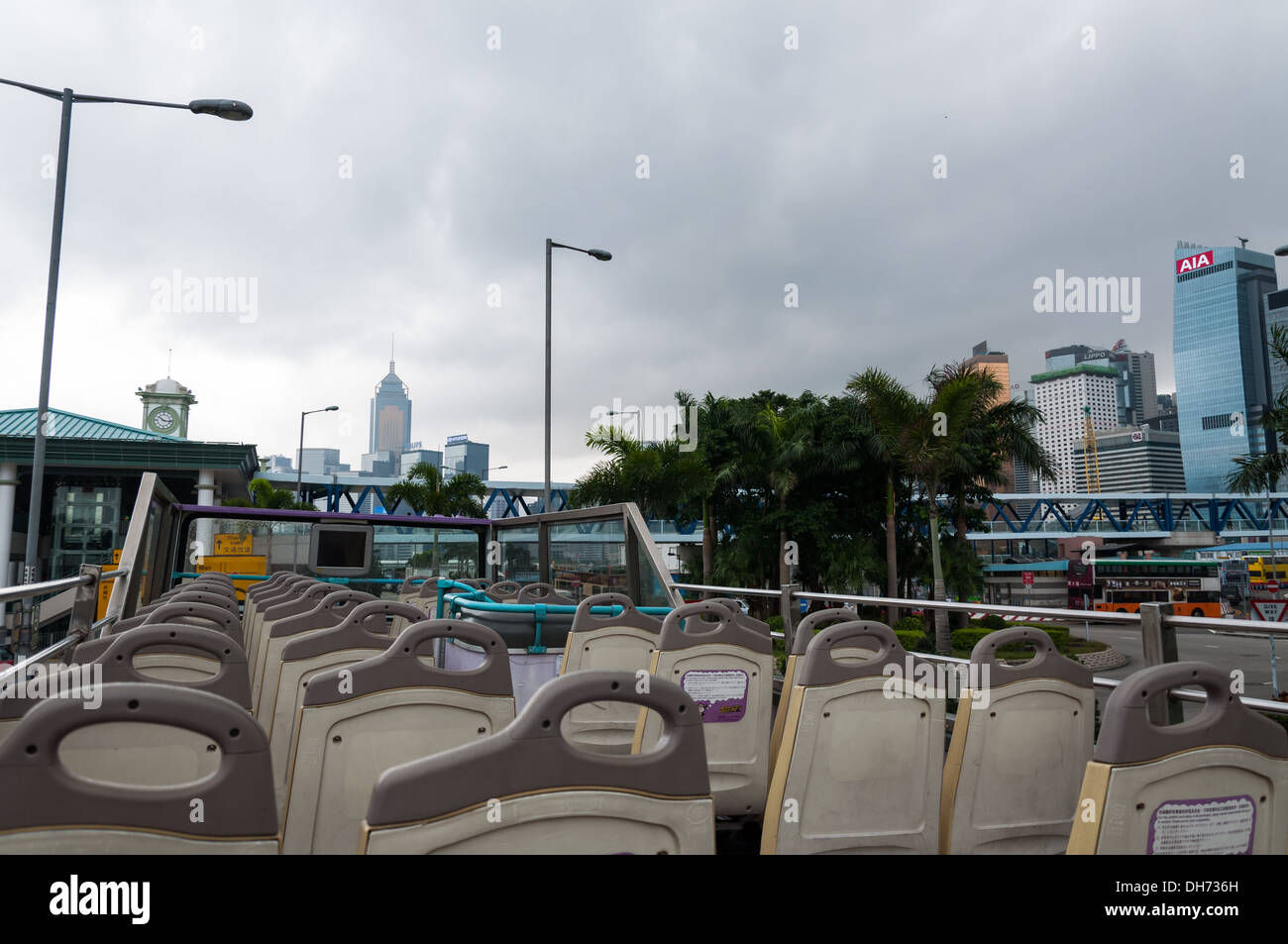Open top tourist bus hong kong hi-res stock photography and images - Alamy