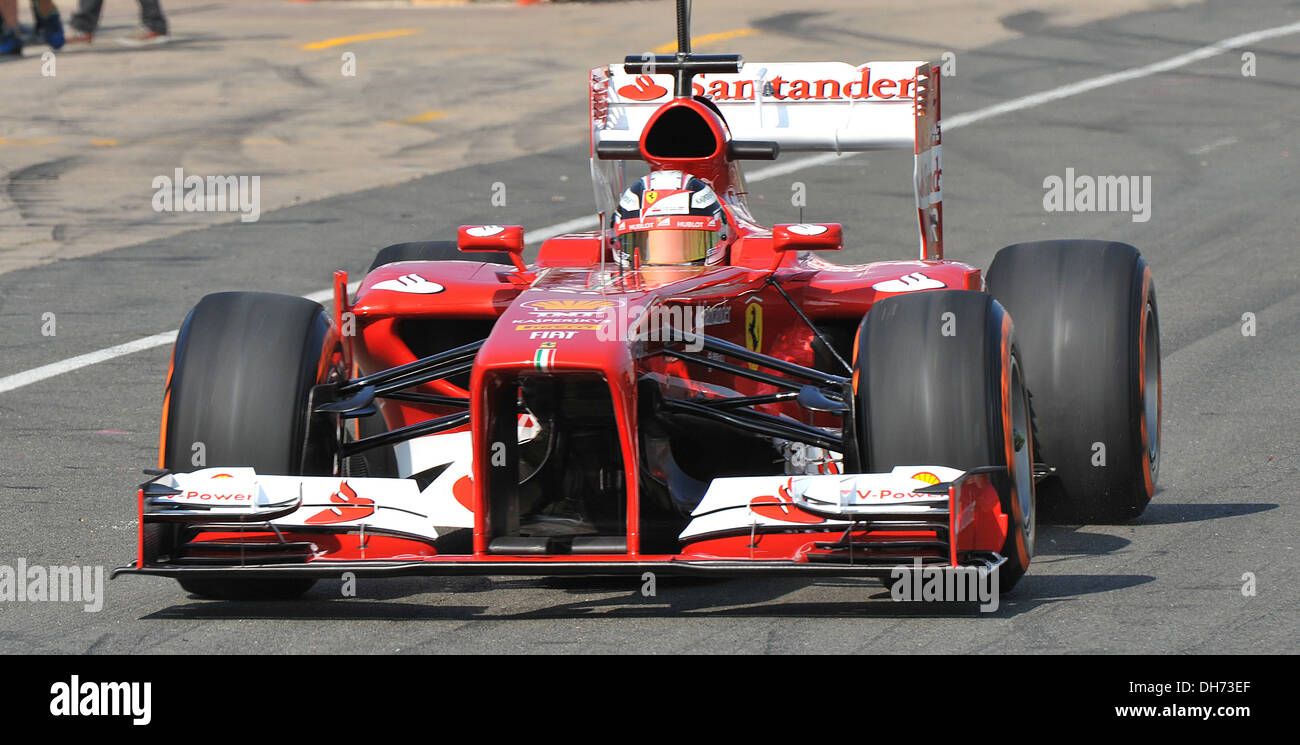 David Rigon of Scuderia Ferrari during the F1 young driver/tyre test at ...
