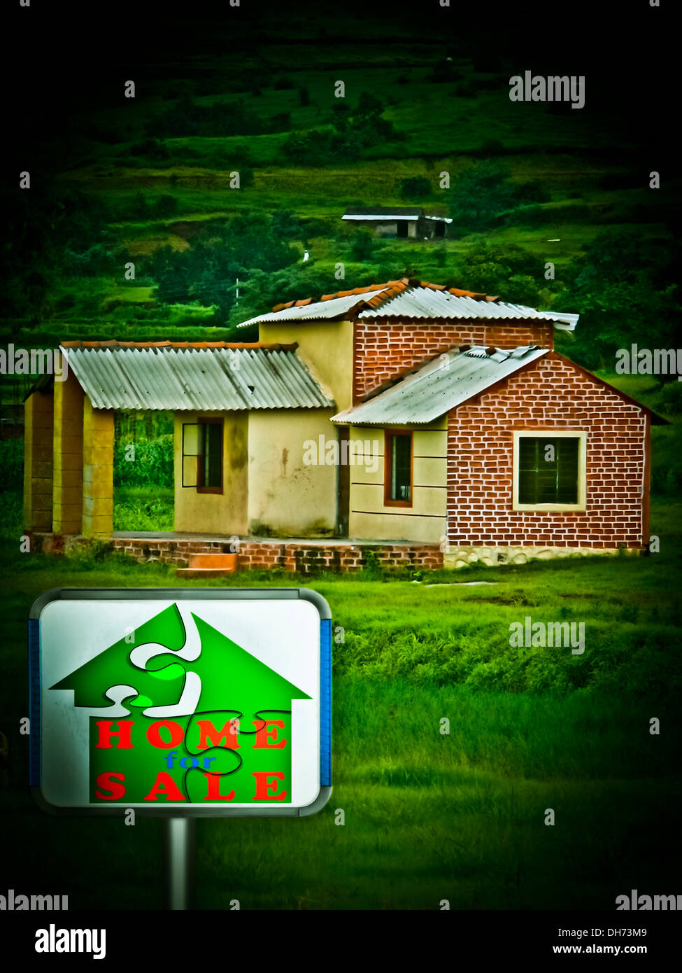 Home For Sale Signboard, Concept Stock Photo - Alamy