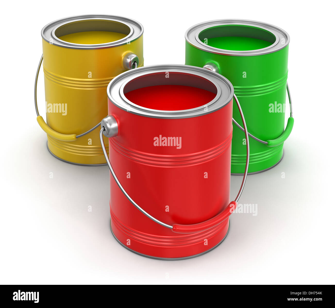 Cans of paint (clipping path included Stock Photo - Alamy