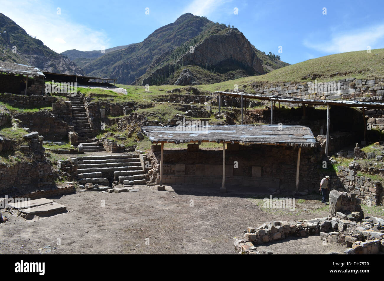 Chavin de Huantar temple complex, Ancash Province, Peru Stock Photo - Alamy