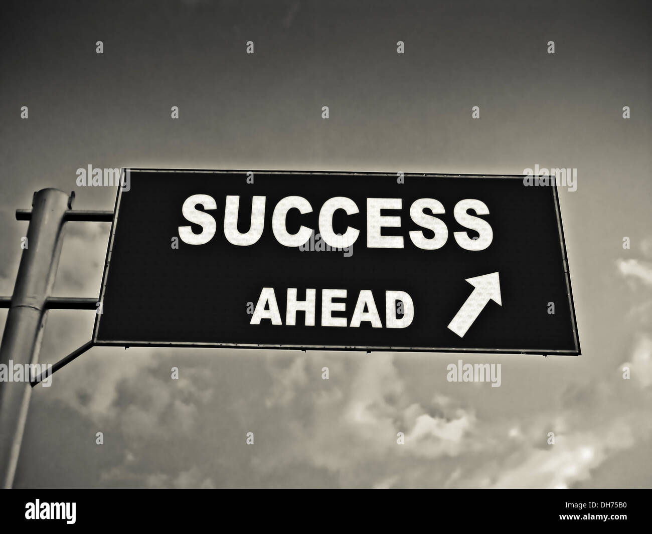 A Notice Board On A National Highway Showing Success Ahead, Concept ...