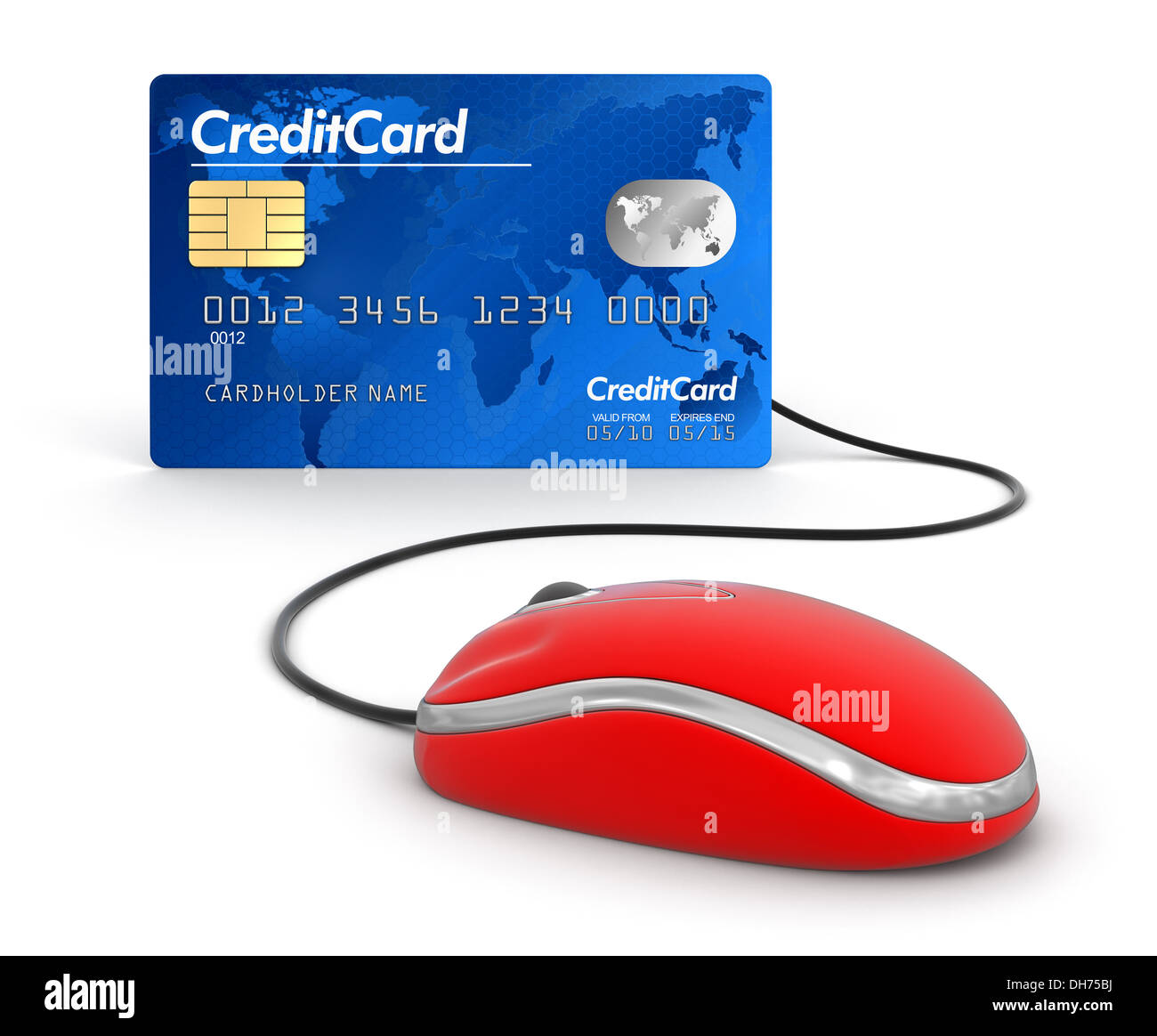 Credit Card and Computer Mouse (clipping path included Stock Photo - Alamy