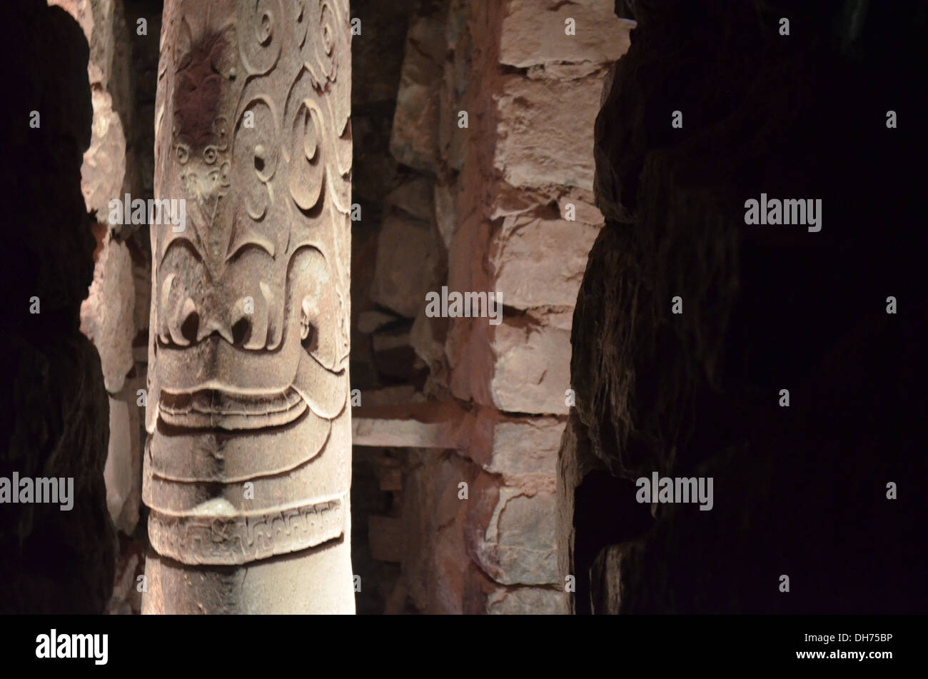 The Lanzon at Chavin de Huantar, Ancash, Peru Stock Photo - Alamy