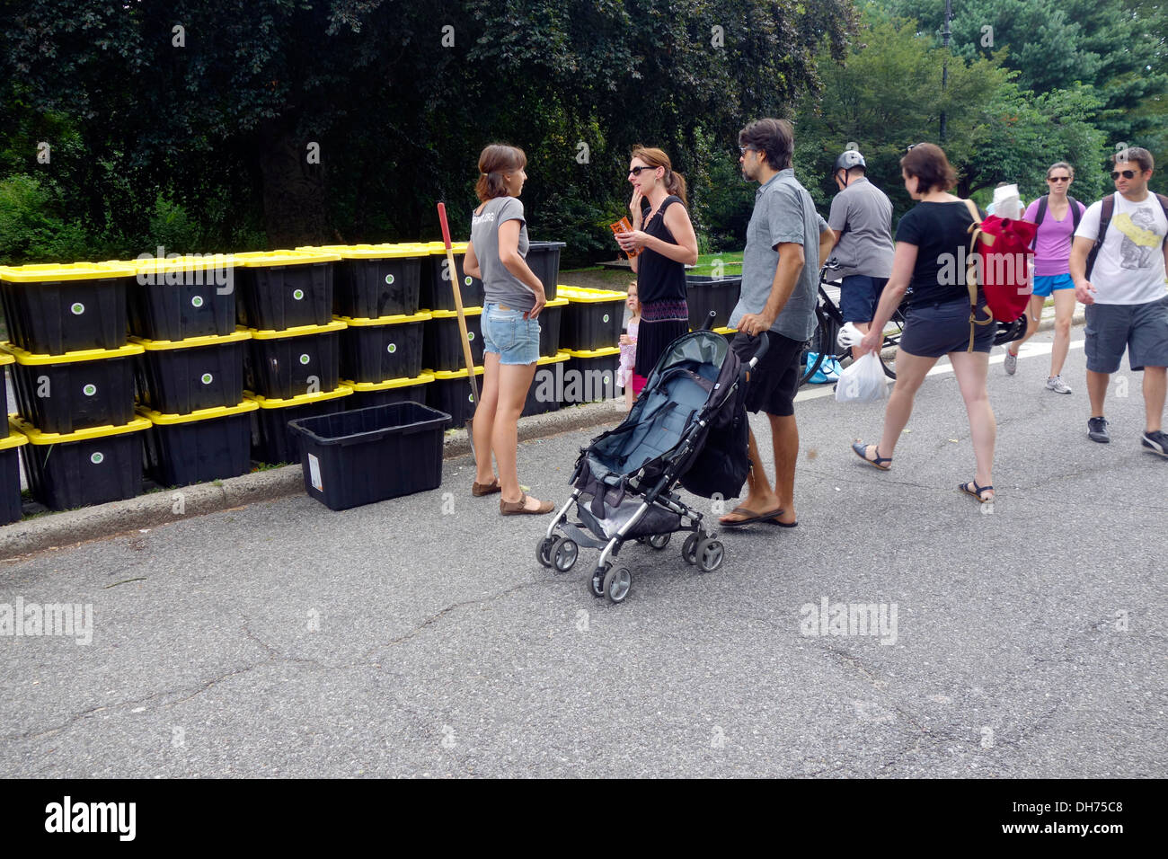compost recycling in Brooklyn New York Stock Photo - Alamy