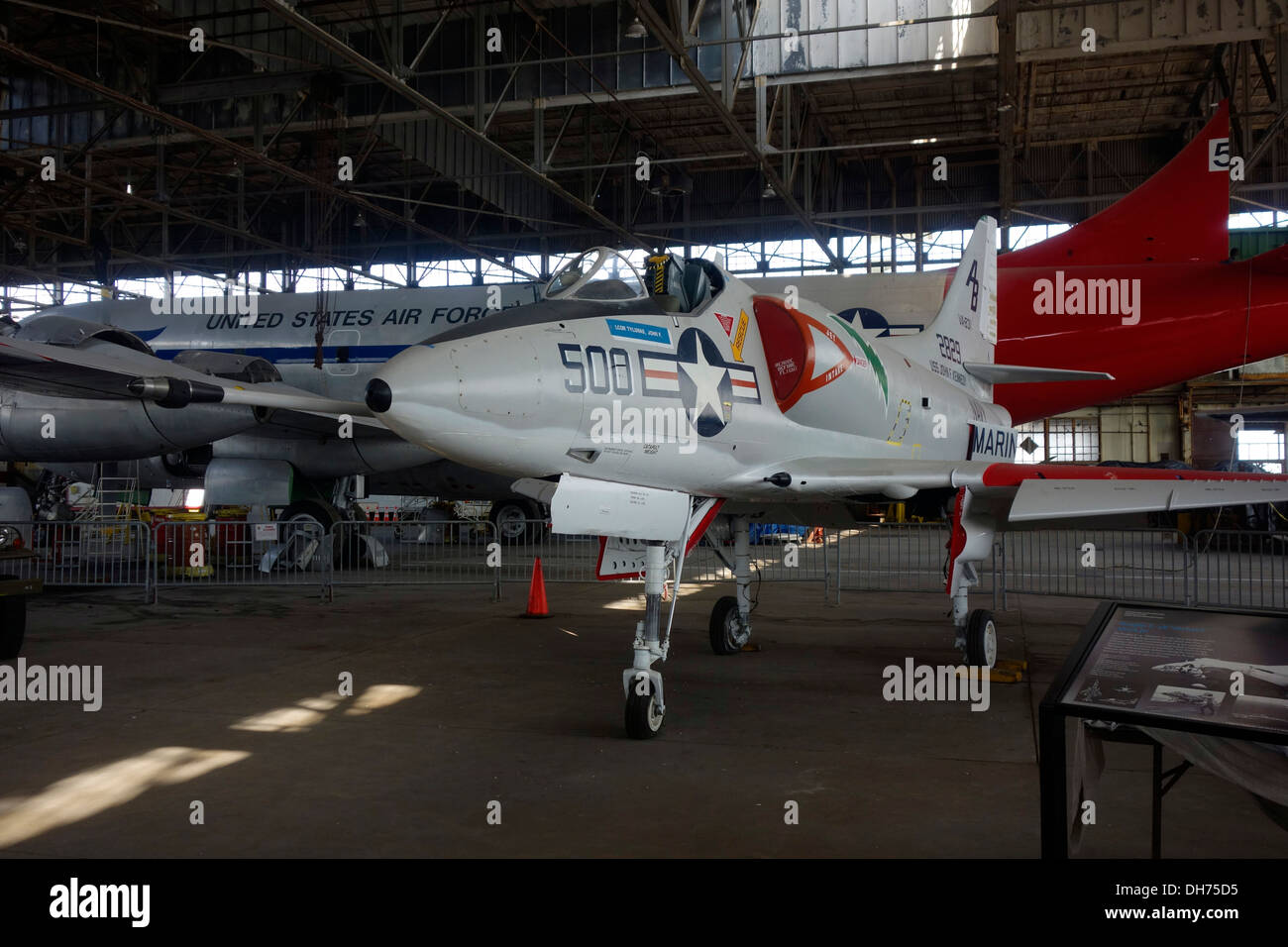 Airplane restoration at Gateway National park in Brooklyn NY Stock ...