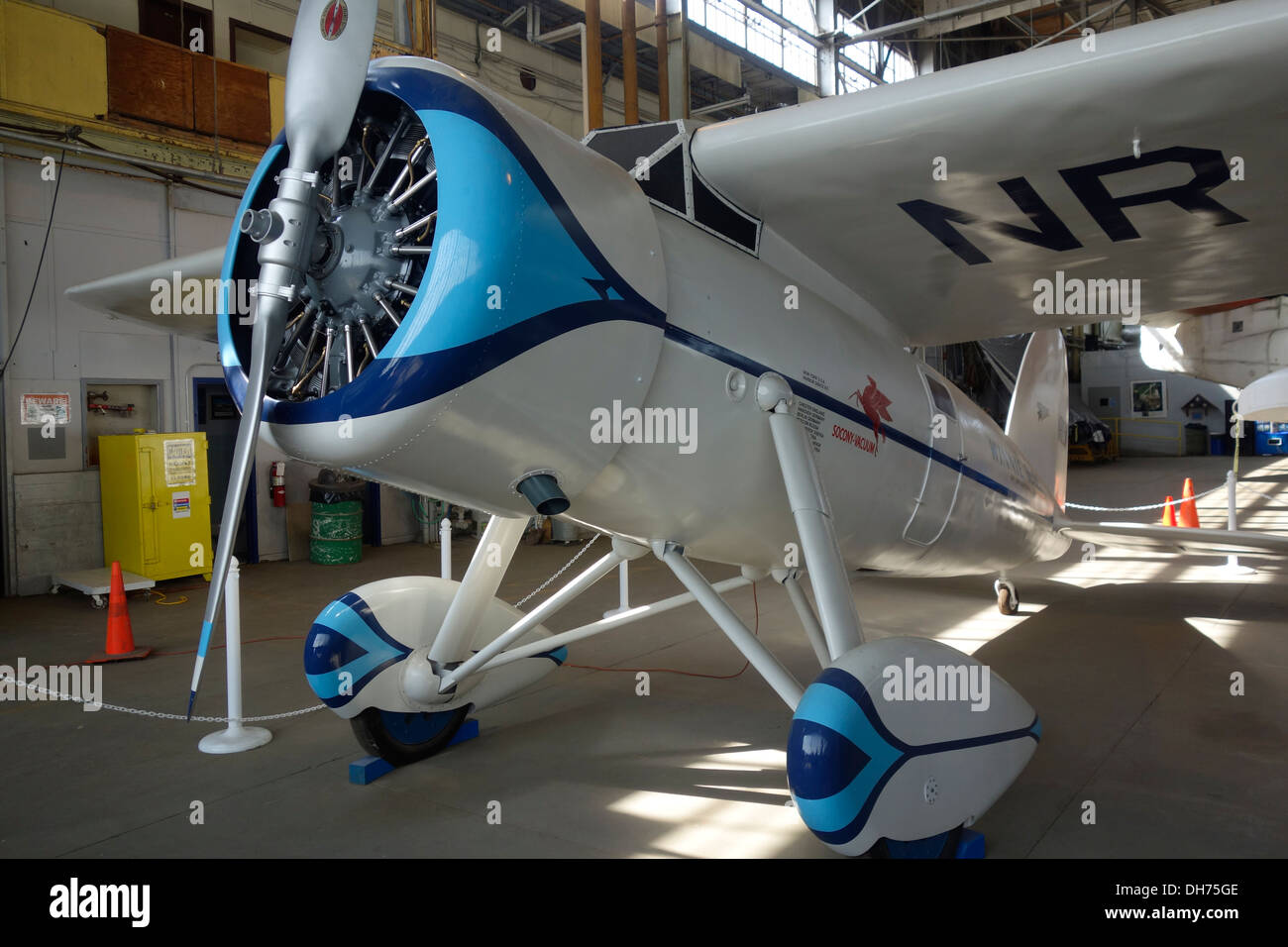 Airplane restoration at Gateway National park in Brooklyn NY Stock ...