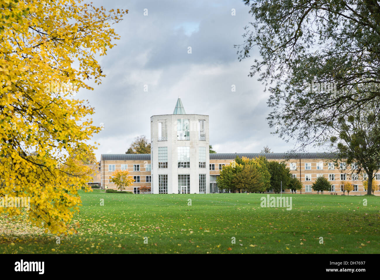 Tower at Churchill college, university of Cambridge, England Stock ...