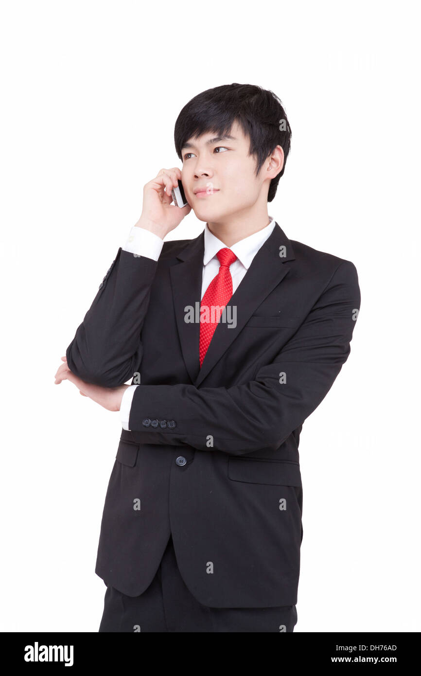 Business man call Stock Photo - Alamy