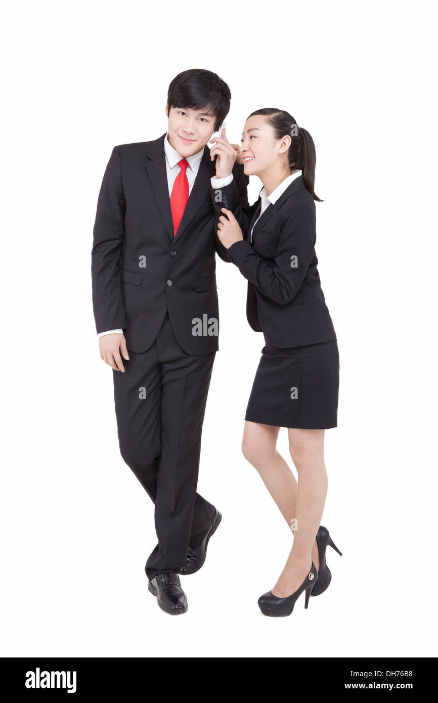 Business people calling Stock Photo - Alamy