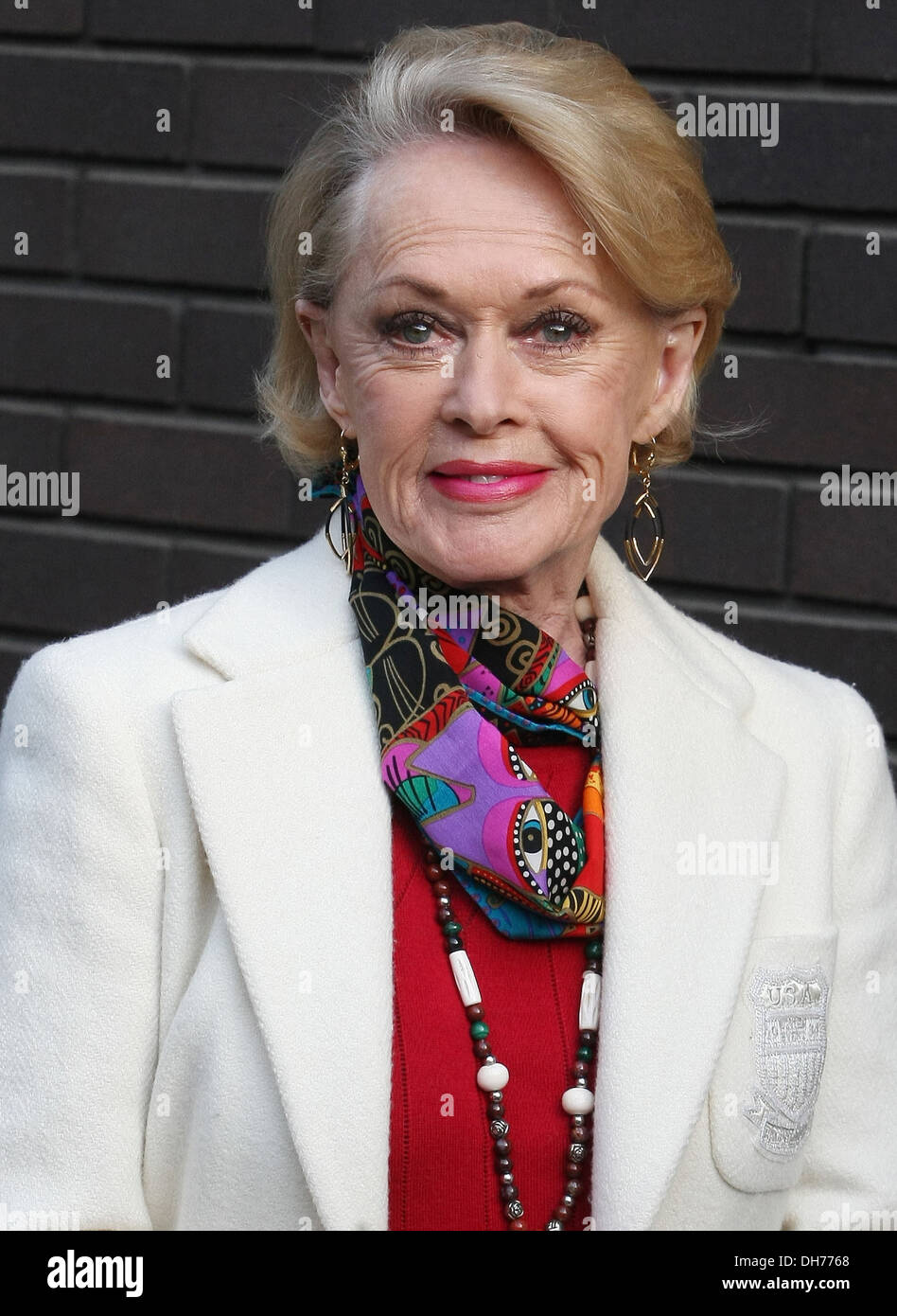 Tippi Hendren outside the ITV studios London, England - 15.03.12 Stock ...