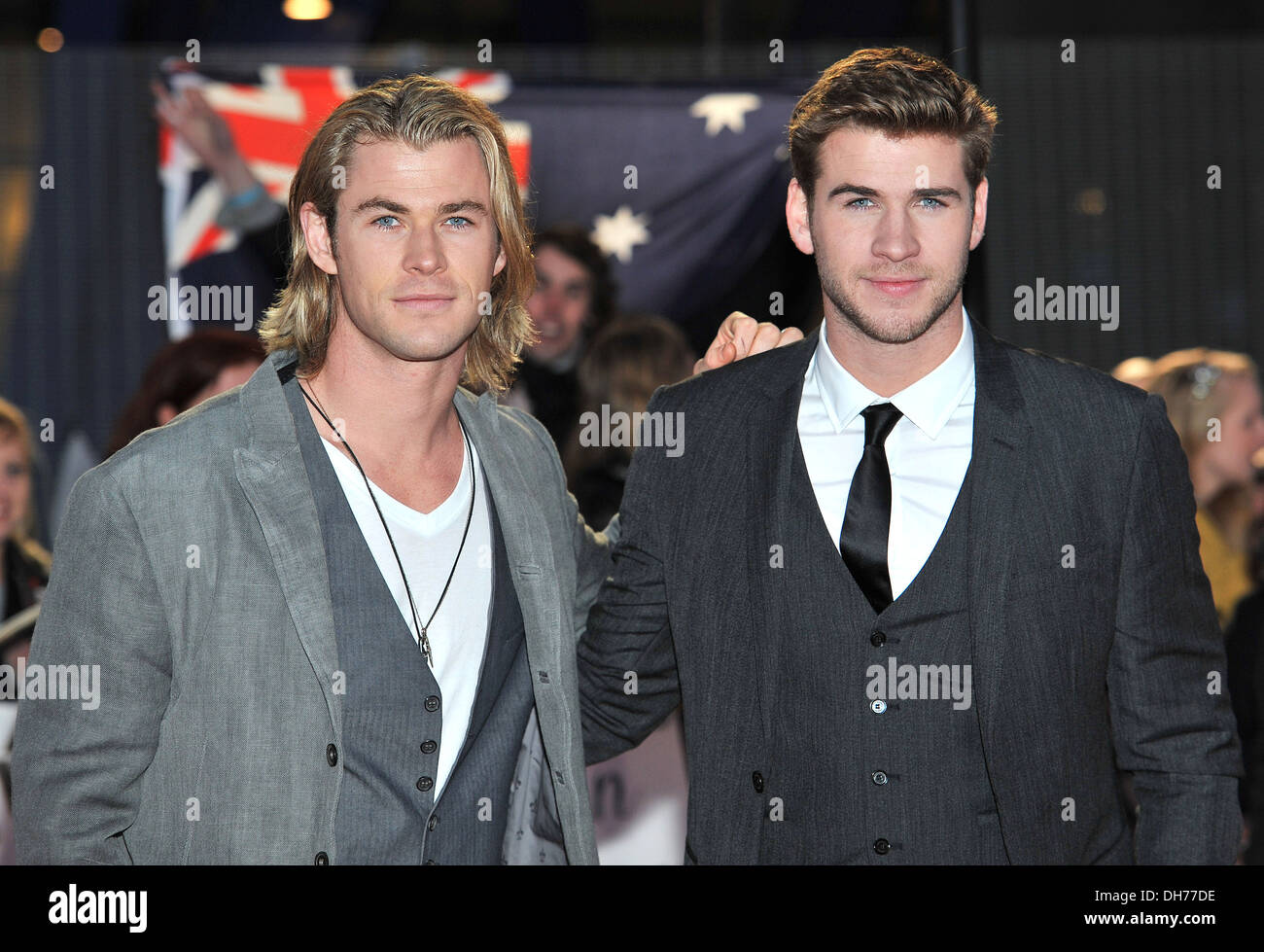 Chris Hemsworth and m Hemsworth The Hunger Games premiere held at the ...