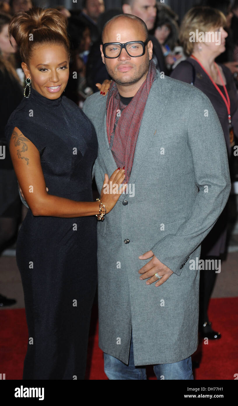 Mel B aka Melanie Brown and Stephen Balfonte The Hunger Games premiere ...