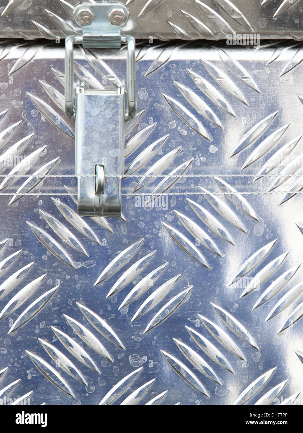 metal industrial big crate box with lock Stock Photo - Alamy