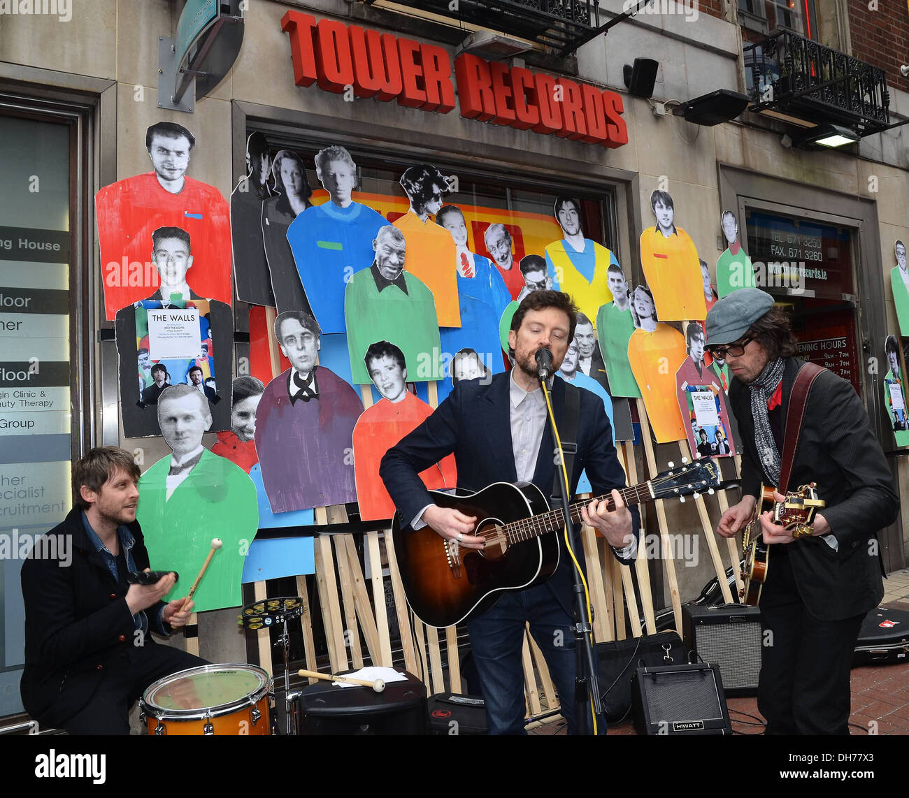 Rory Doyle Steve Wall and Joe Wall of Walls promoting their new album ...