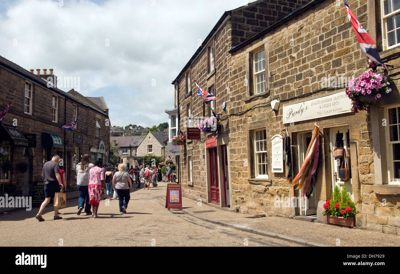 summer in Bakewell Derbyshire Stock Photo - Alamy