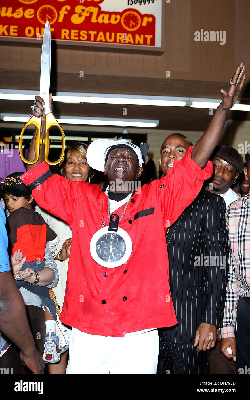 Rapper Flavor Flav at official grand opening of Flavor Flav House of ...