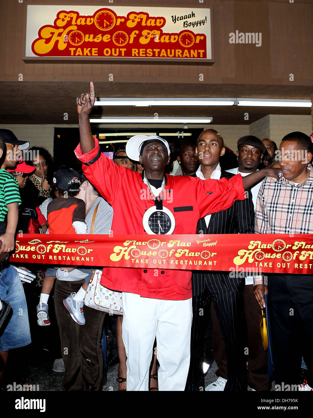 Rapper Flavor Flav at official grand opening of Flavor Flav House of ...