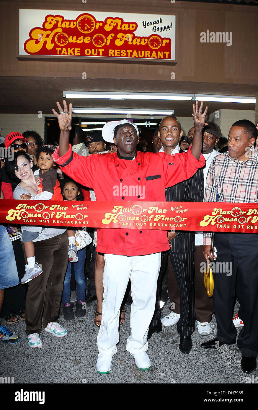 Rapper Flavor Flav at official grand opening of Flavor Flav House of ...