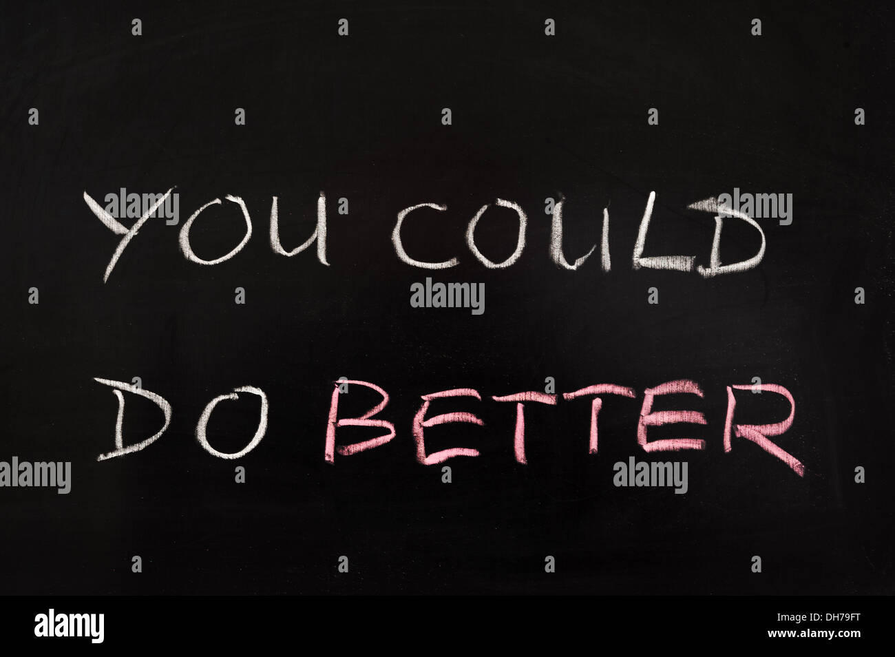 Business words on blackboard hi-res stock photography and images - Alamy